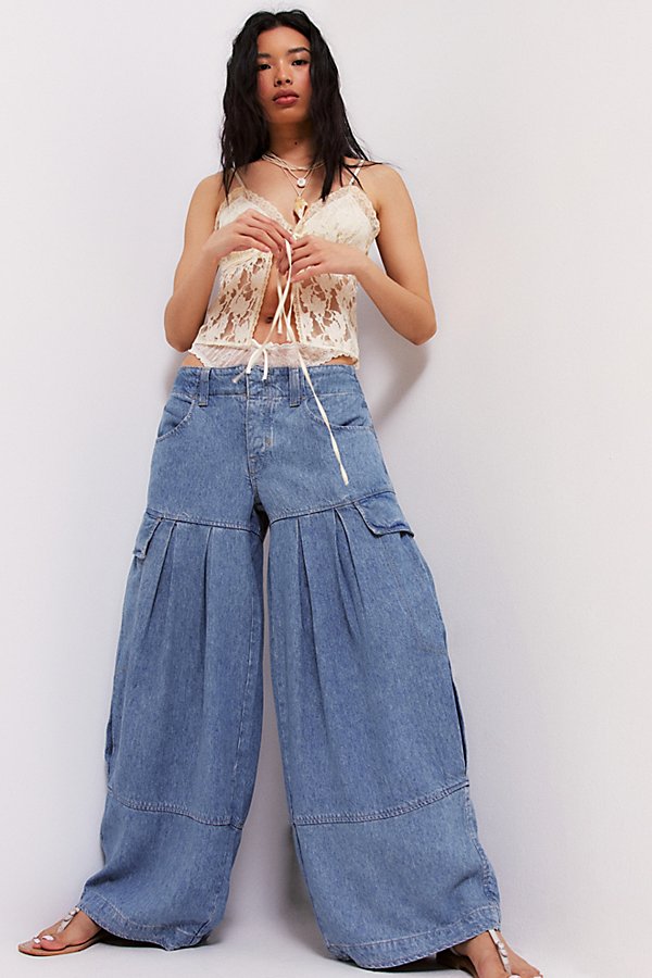 WILLFULLY denim balloon peplum デニム 30274245~dirt road blue -
